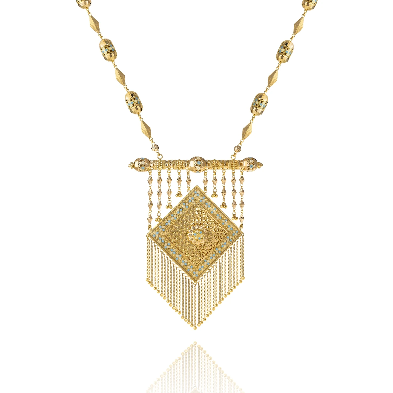 21K Traditional Gold Necklace - Al Romaizan