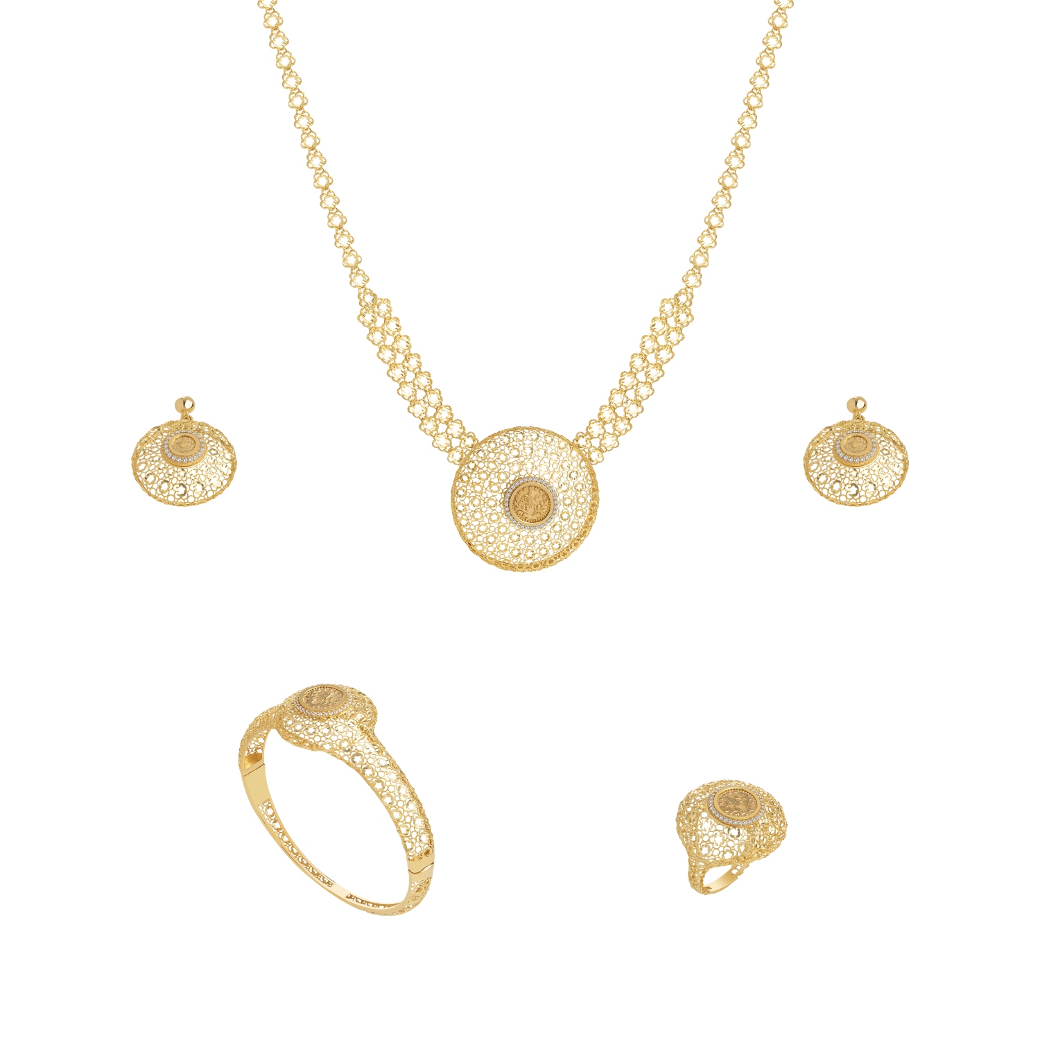 21K Traditional Gold Set