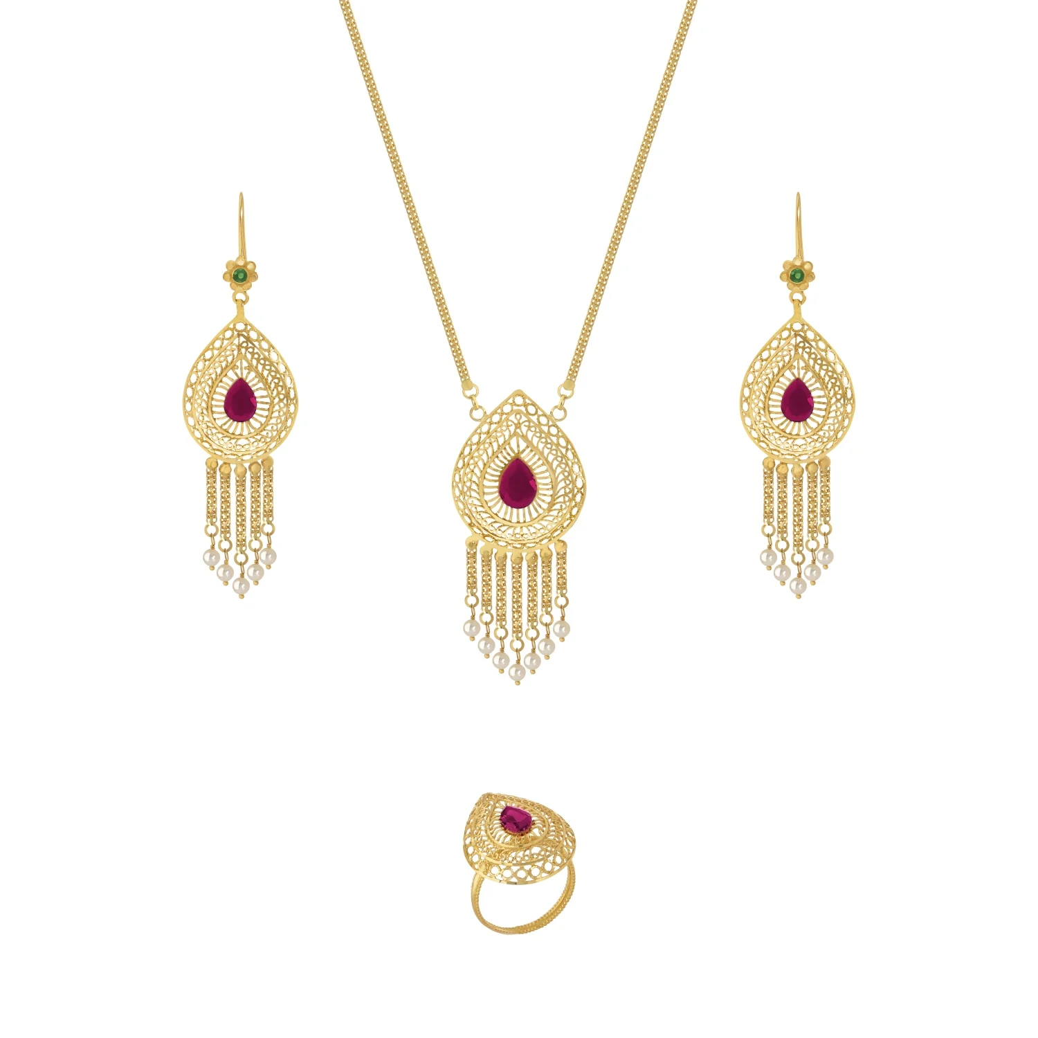 21K Traditional Gold Set - Al Romaizan