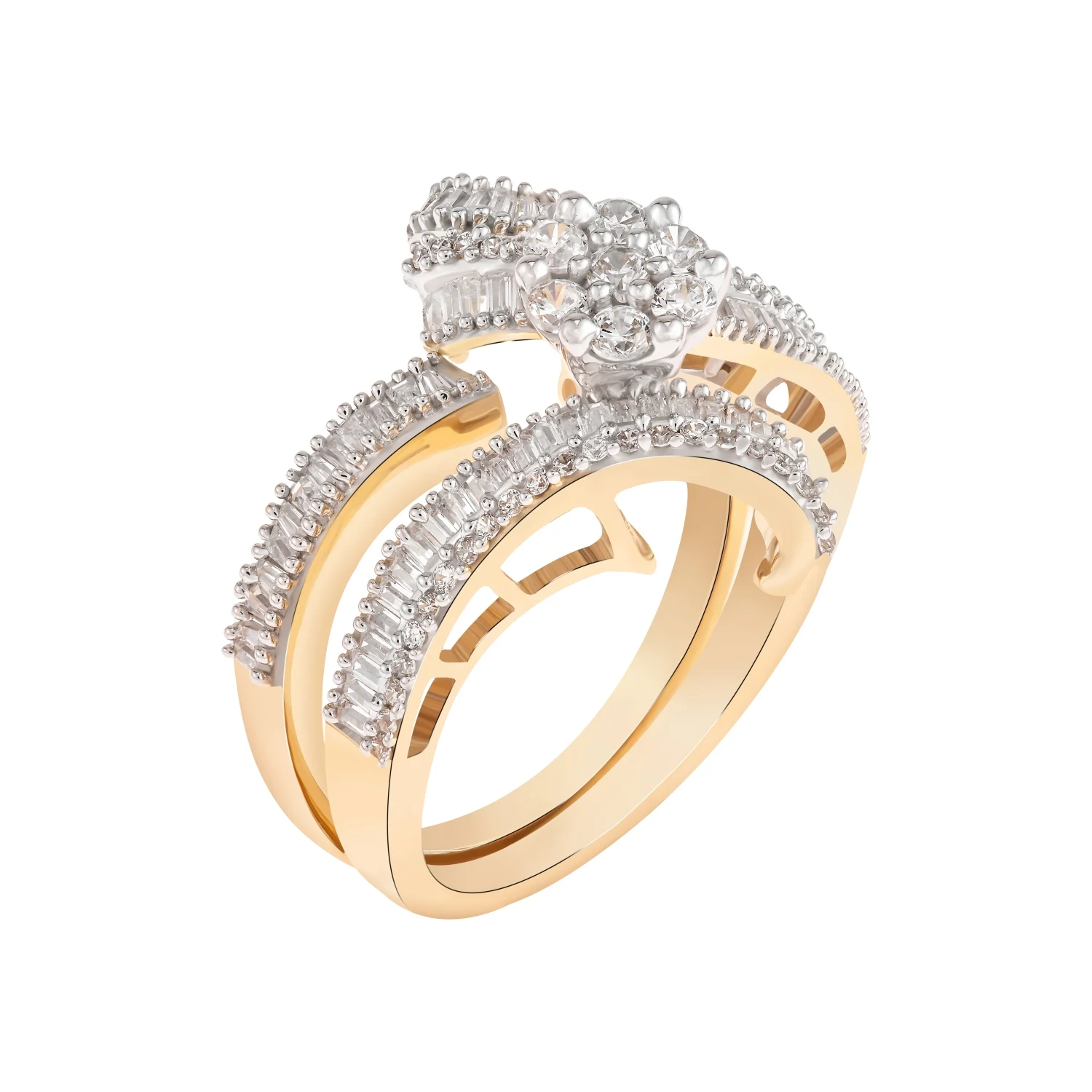 18K Twins Gold Ring