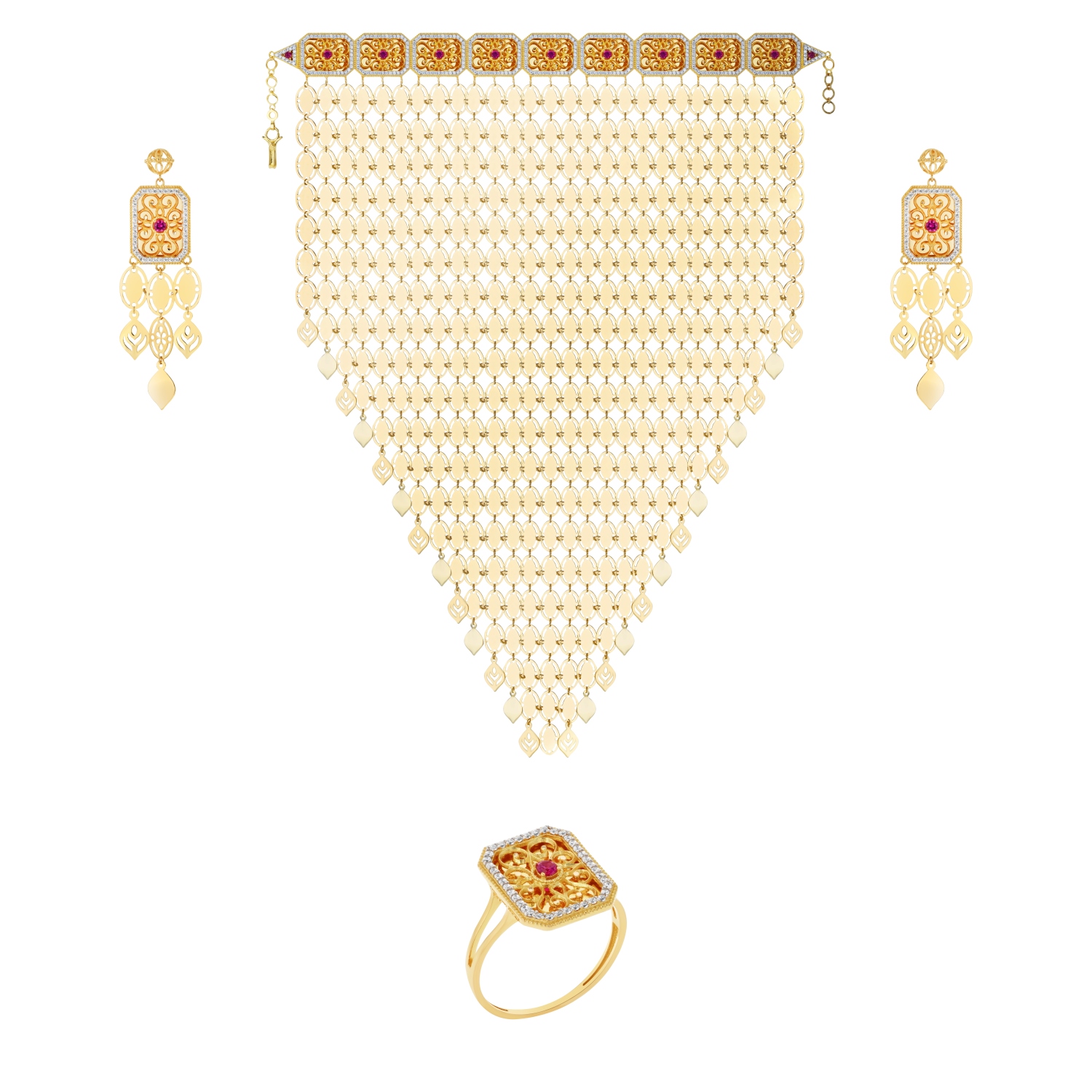 21K Traditional Gold Set - Al Romaizan