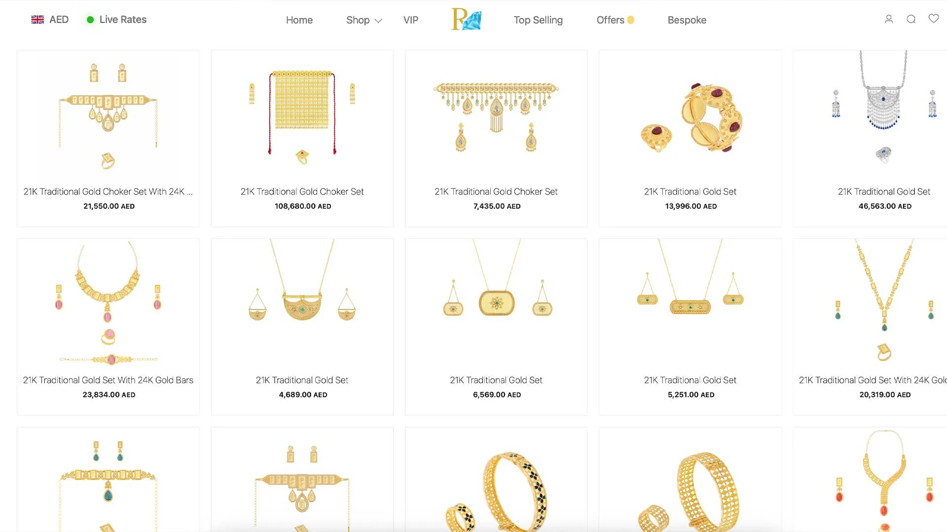 Online 24k gold shopping store