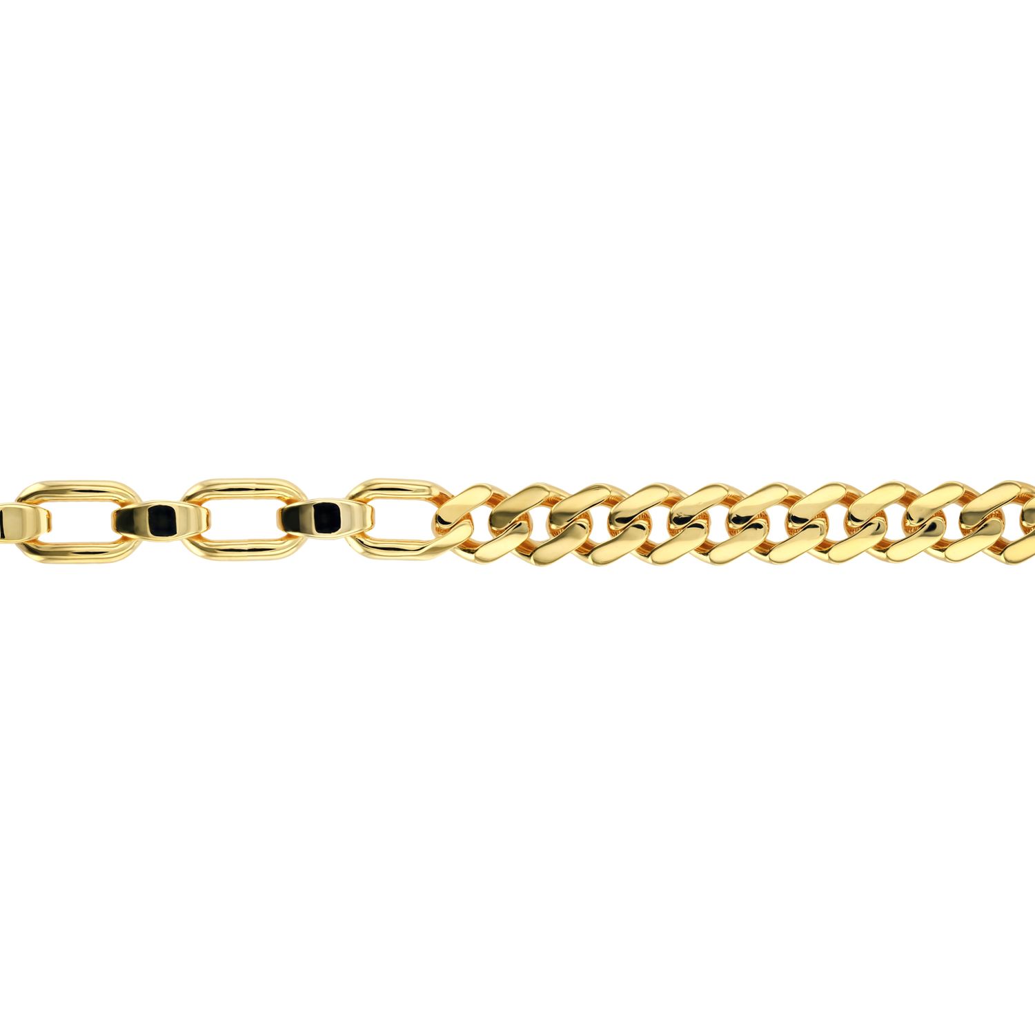 21K Half Monaco Chain Gold Set
