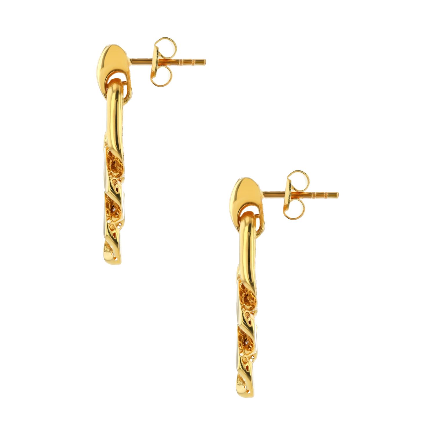 21K Half Monaco Chain Gold Set