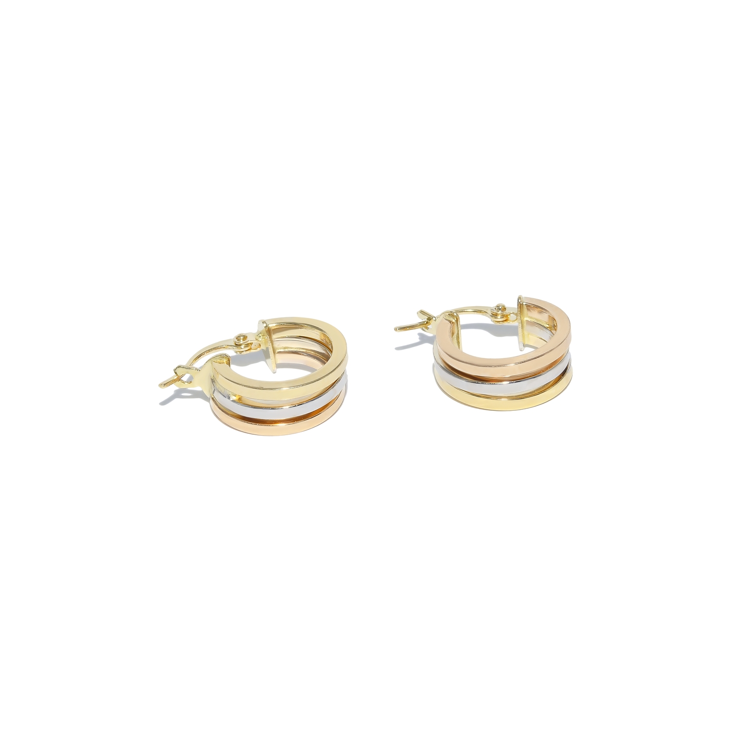 18K Radiant Circlet Gold Earrings