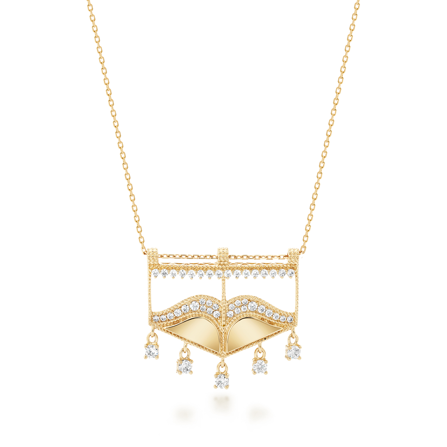 18K Traditional Burqa Gold Necklace - Al Romaizan