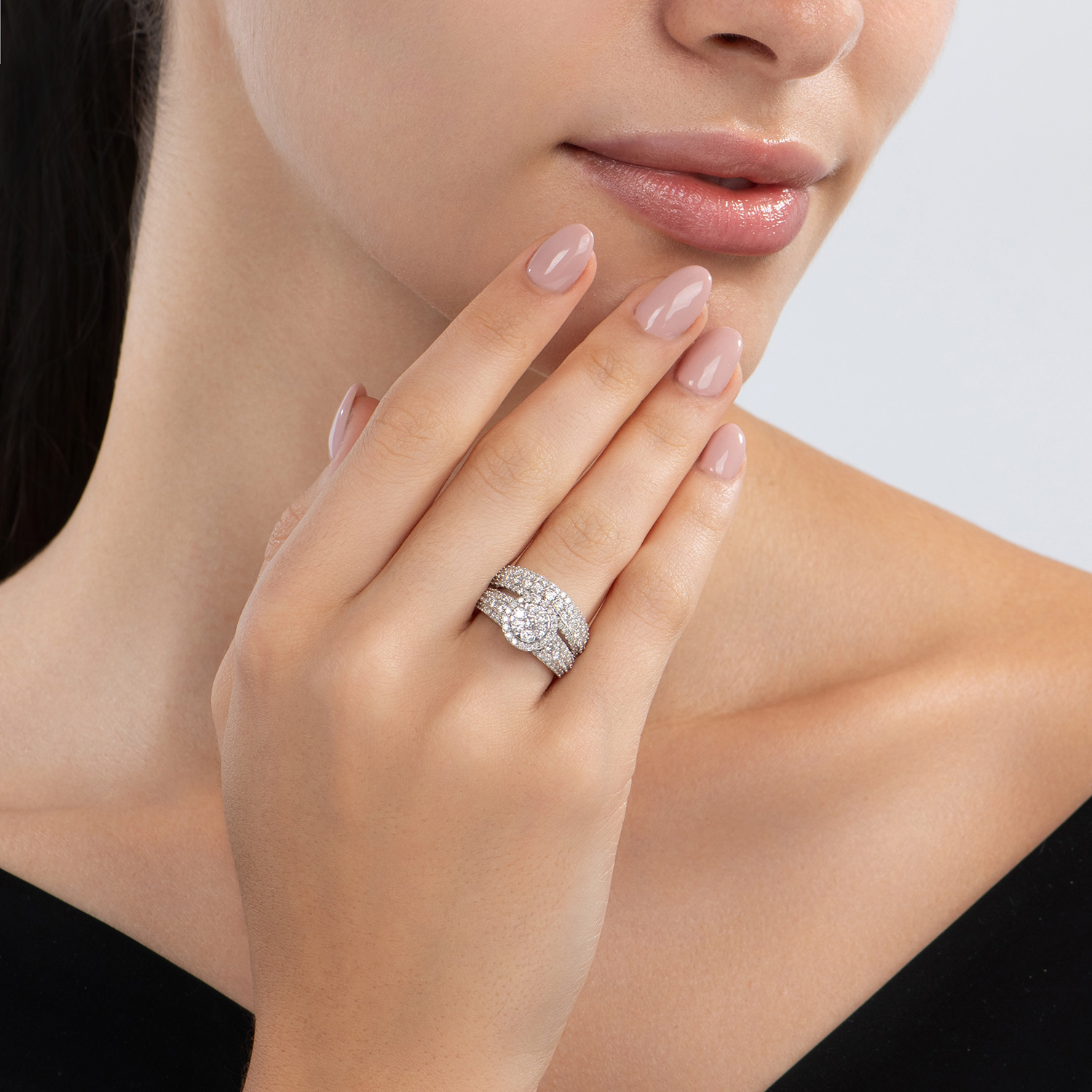 Siamese 1.91CT Diamond Twins Ring - Al Romaizan