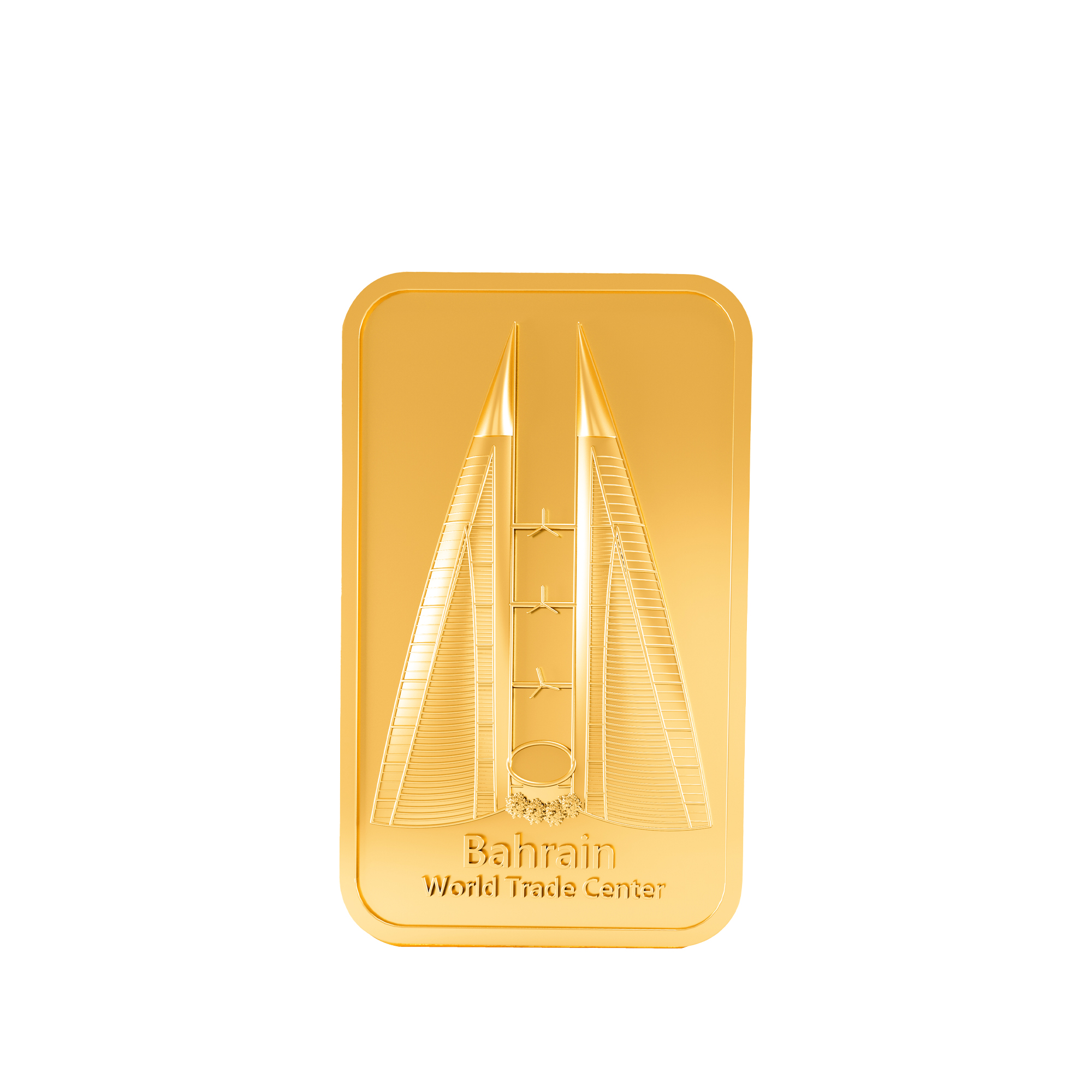24K Bahrain Towers Gold Ingot - Al Romaizan
