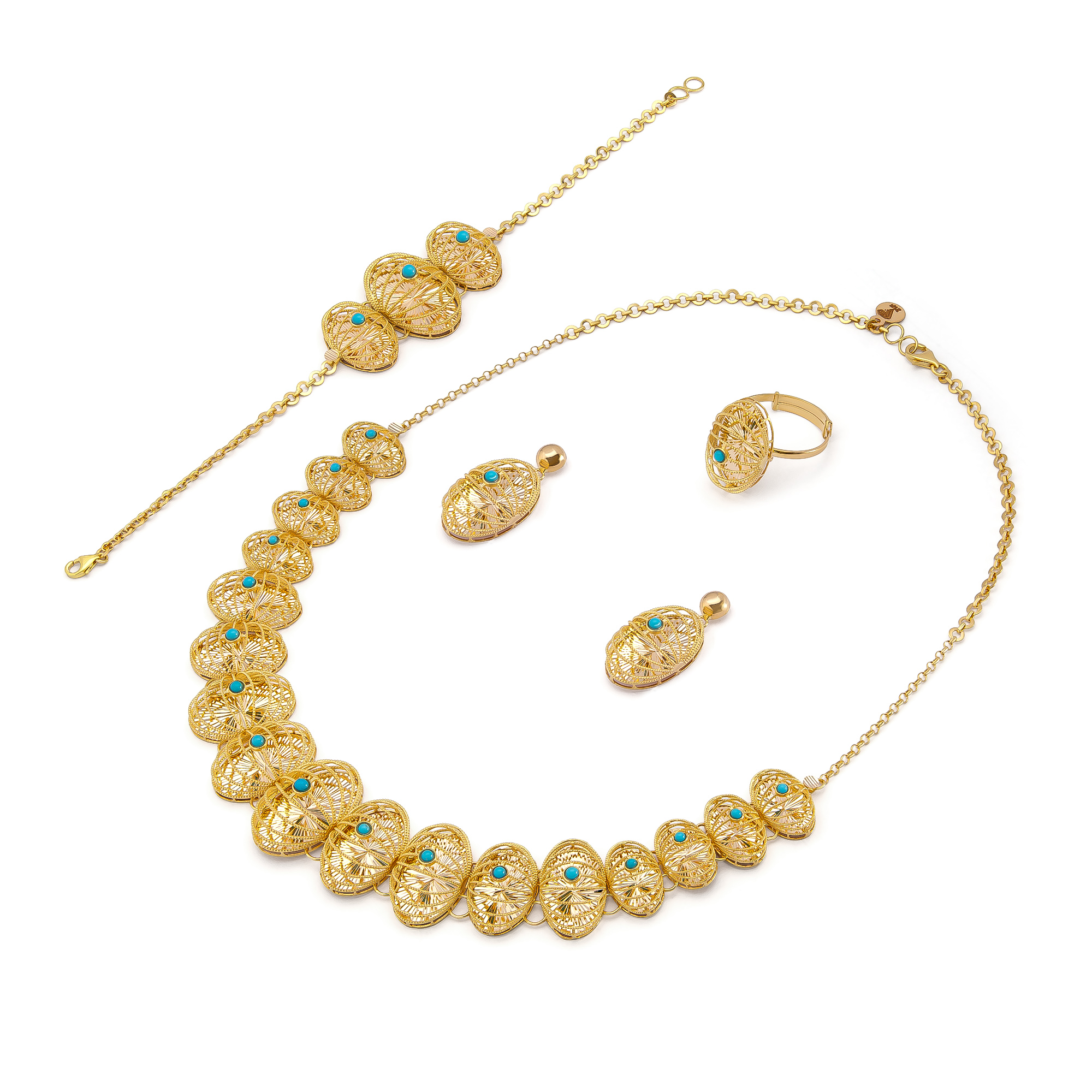 21K Traditional Gold Set from Infinity Collection - Al Romaizan